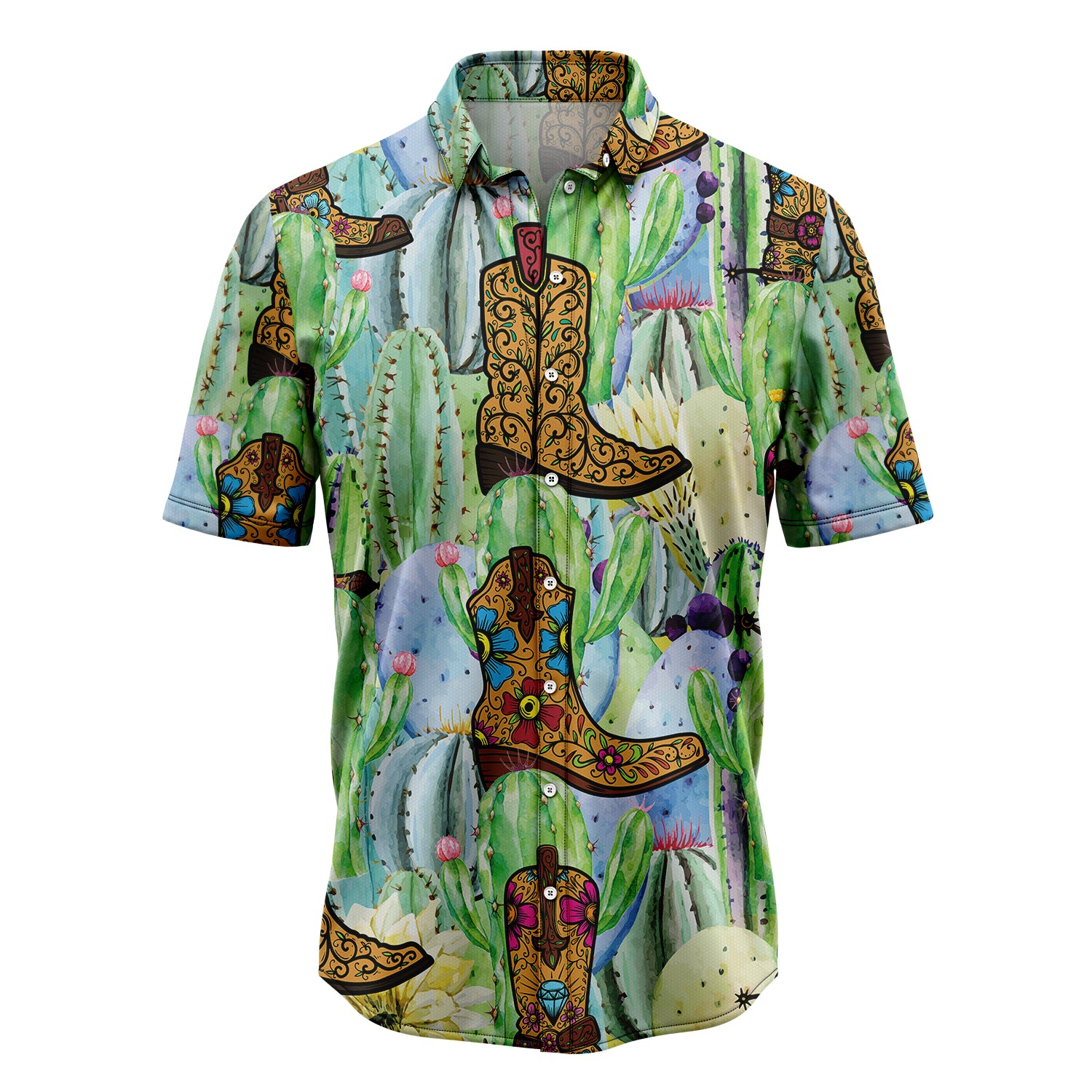 Cowboy and Cactus D1007 Hawaiian Shirt – PERSONALIZEDWITCH
