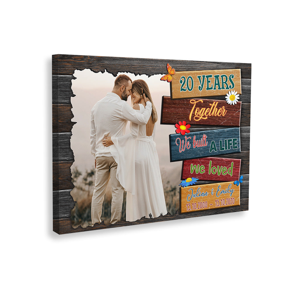 Together We Built A Life We Love Canvas – PERSONALIZEDWITCH