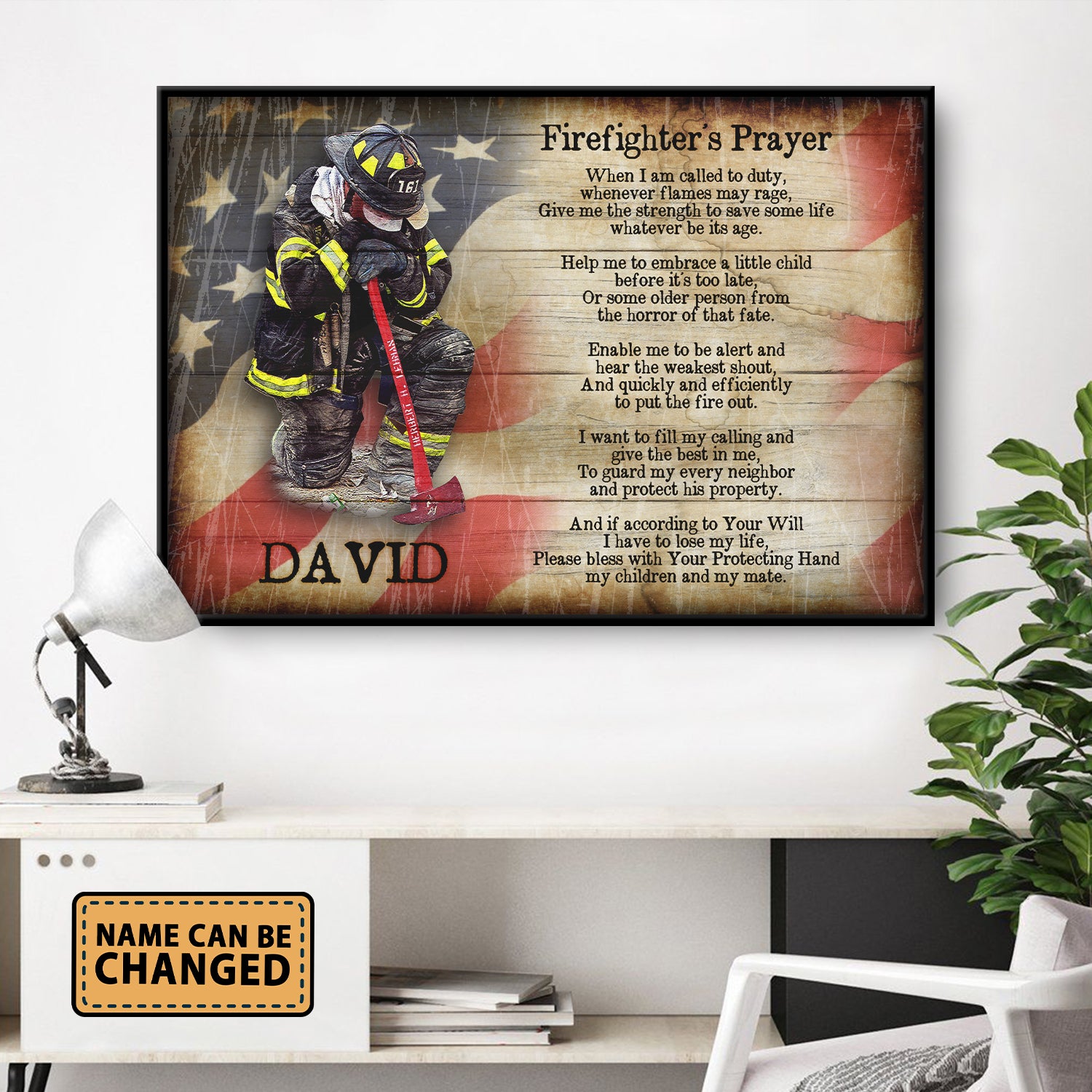 Firefighter Prayer Poster